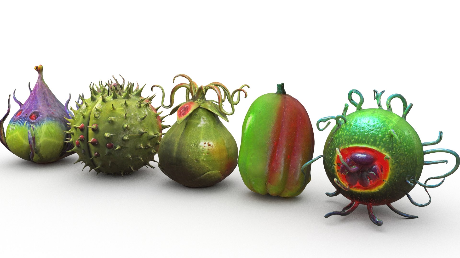 Alien Fruits 3D - TurboSquid 2318653