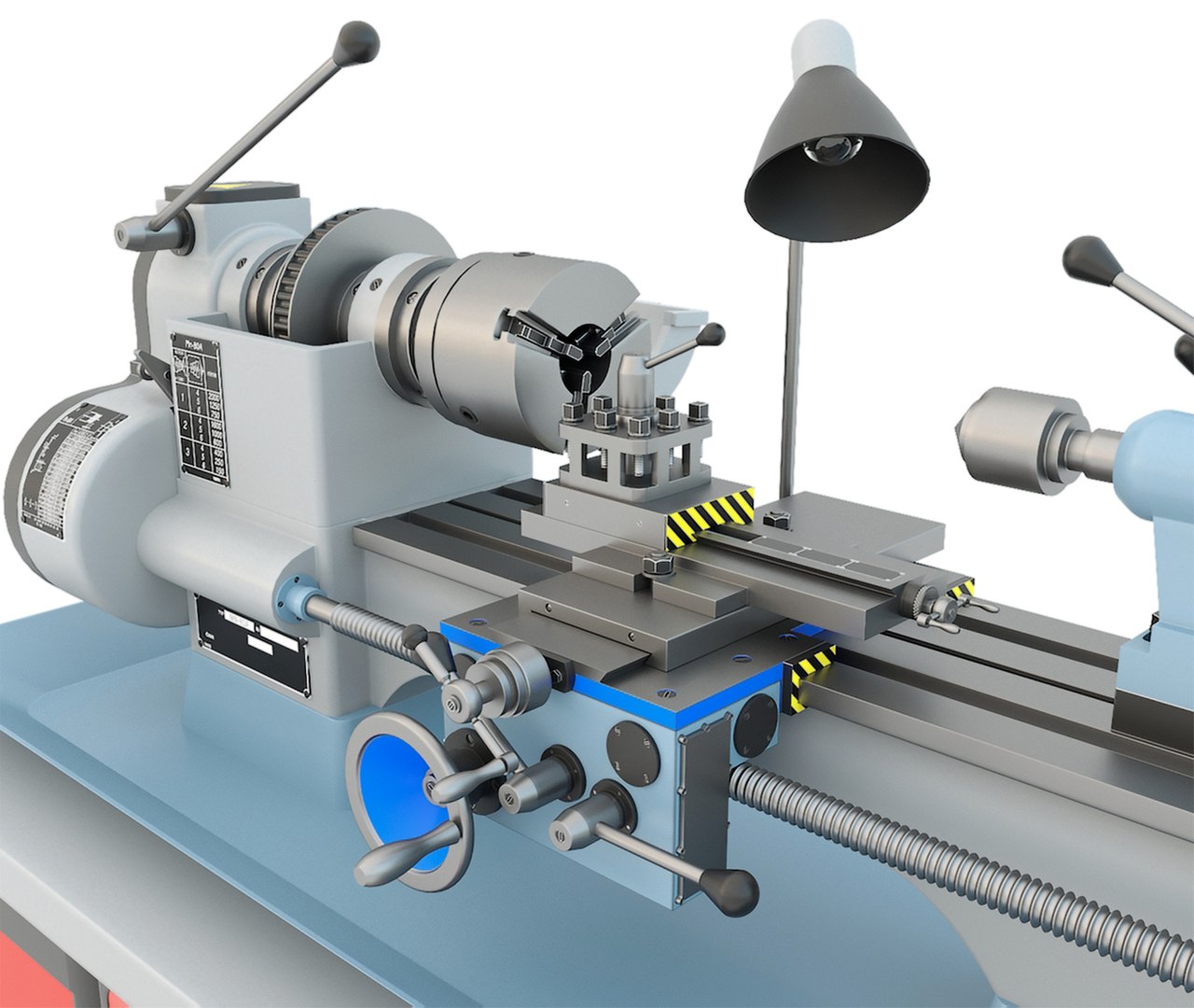 3D MN-80 Industrial Desktop Turning Machine Tool - TurboSquid 1857848