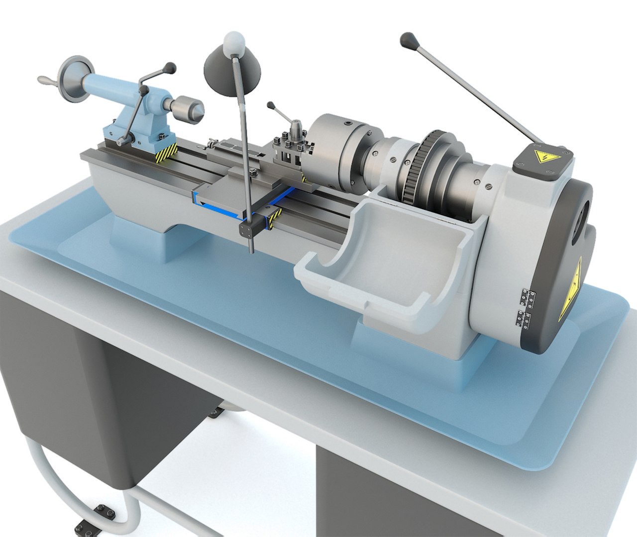 3D MN-80 Industrial Desktop Turning Machine Tool - TurboSquid 1857848