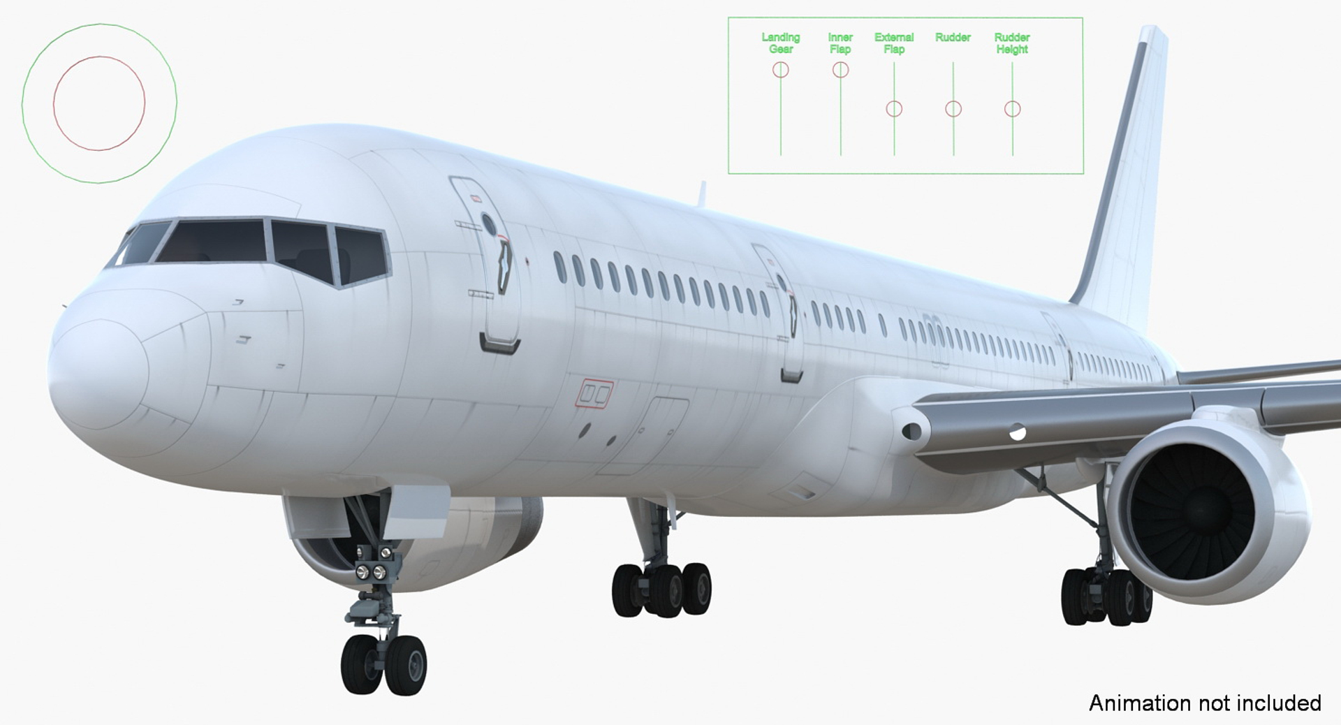 Boeing 757-200 Generic Rigged Model - TurboSquid 1232605