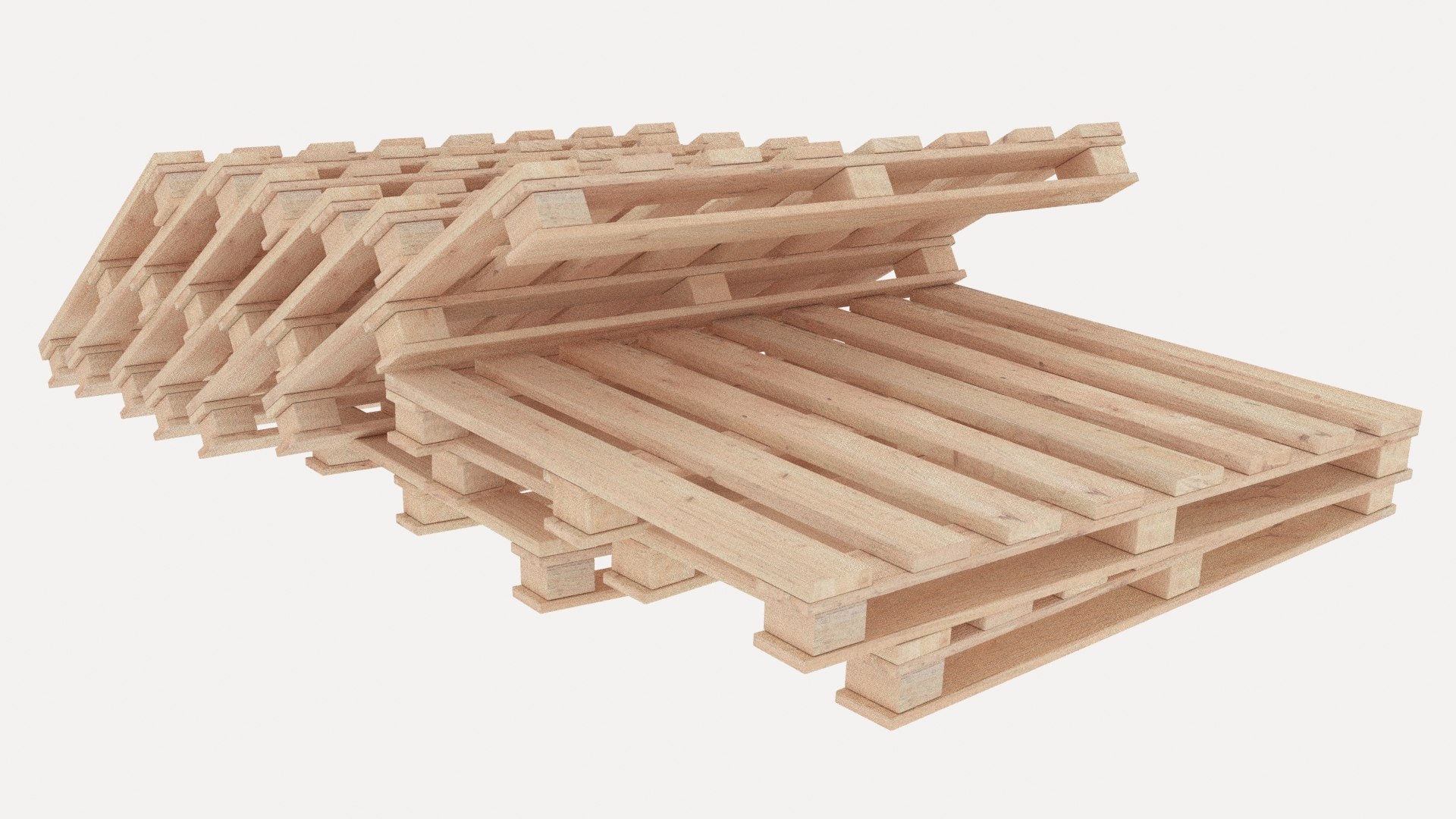 Pallet pile 4 3D - TurboSquid 1949383