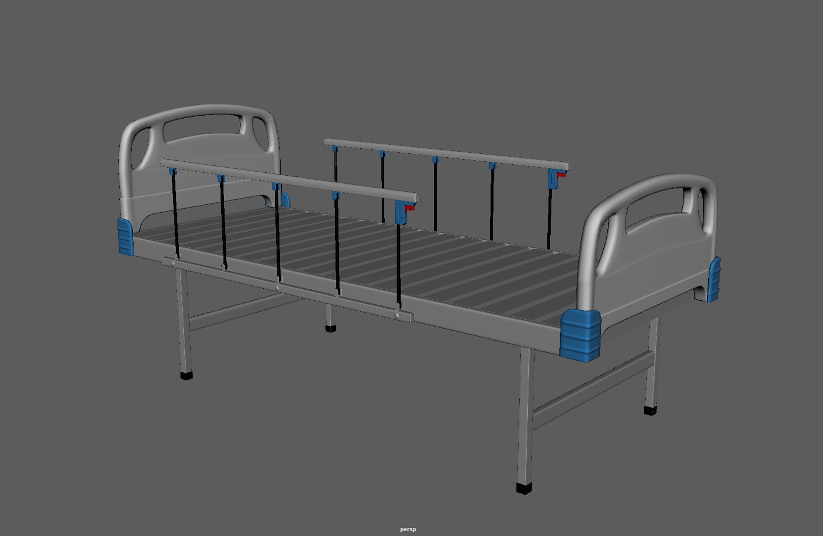 Adjustable Functional Hospital Bed 3D Model - TurboSquid 2319114