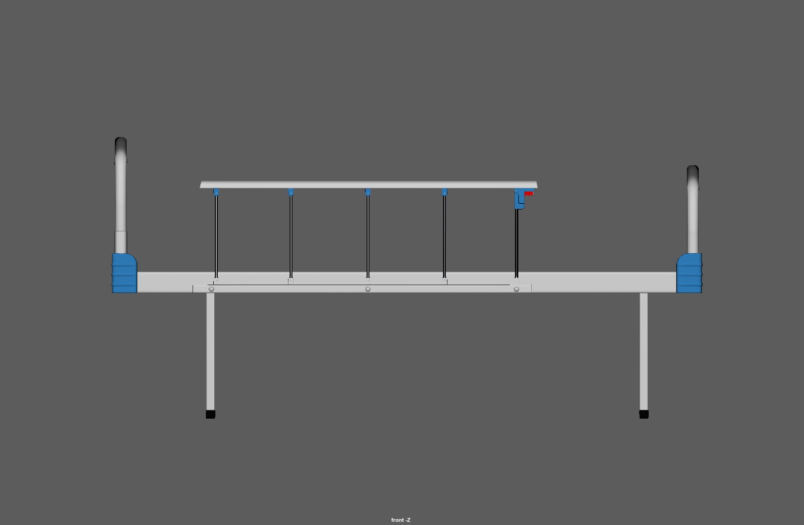 Adjustable Functional Hospital Bed 3D Model - TurboSquid 2319114