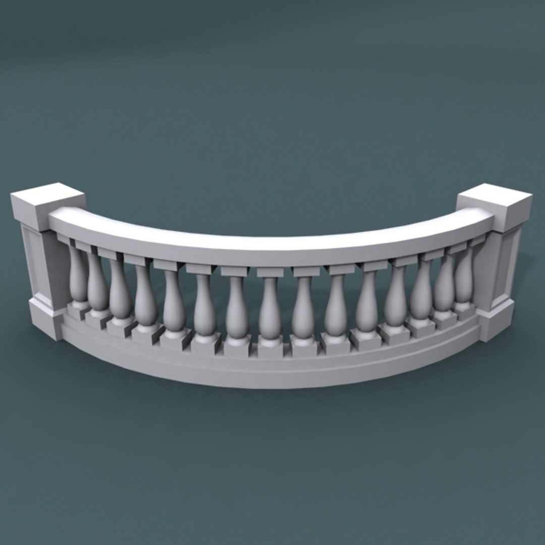 3d Max Curve Balustrade Bend