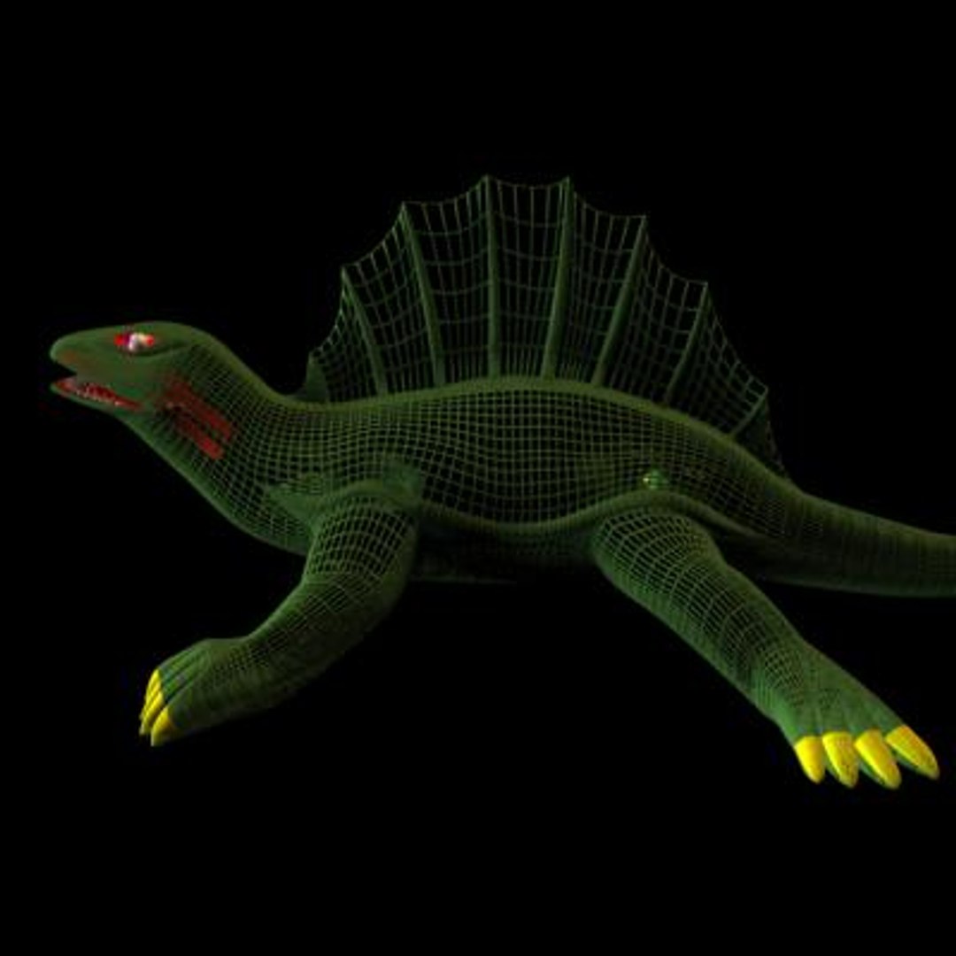 3d Dimetrodon