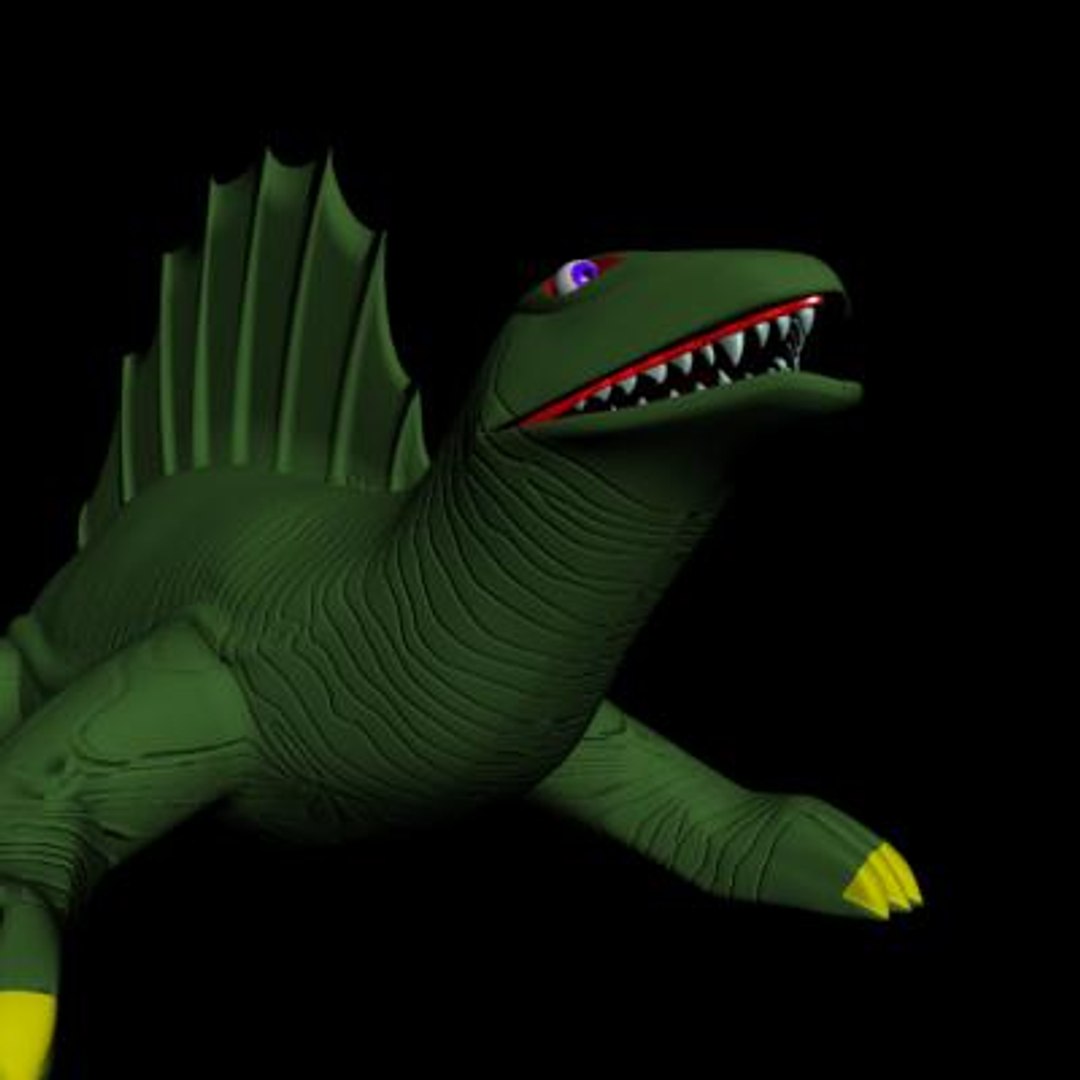 3d Dimetrodon