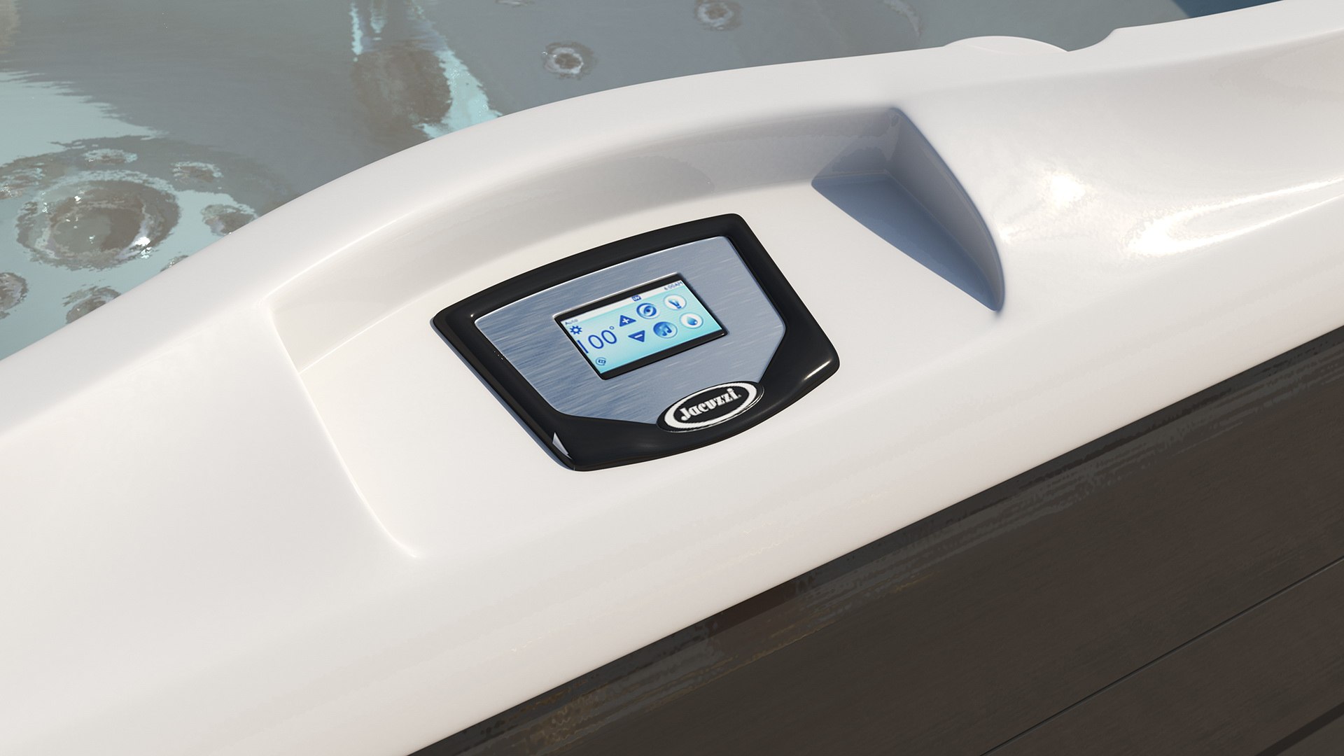 Jacuzzi J475 Spa Hot Tub Ebony With Water Model - TurboSquid 1725812