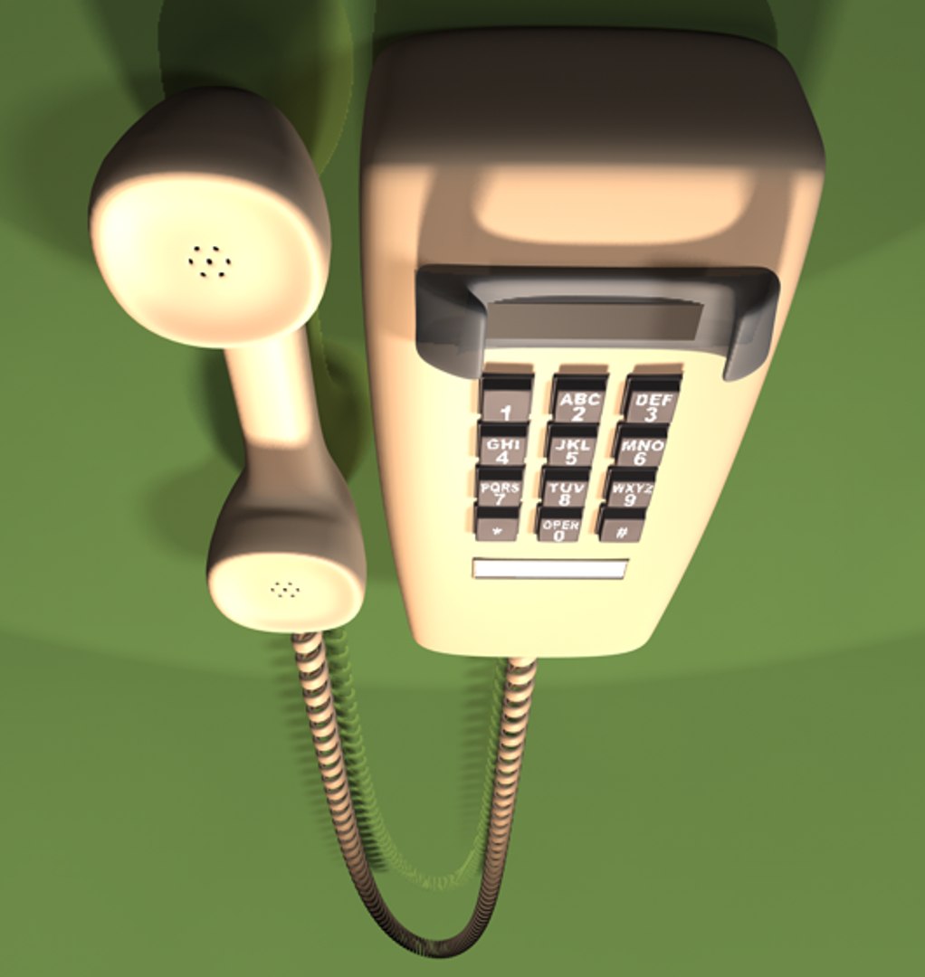 3d Model Wall Phone