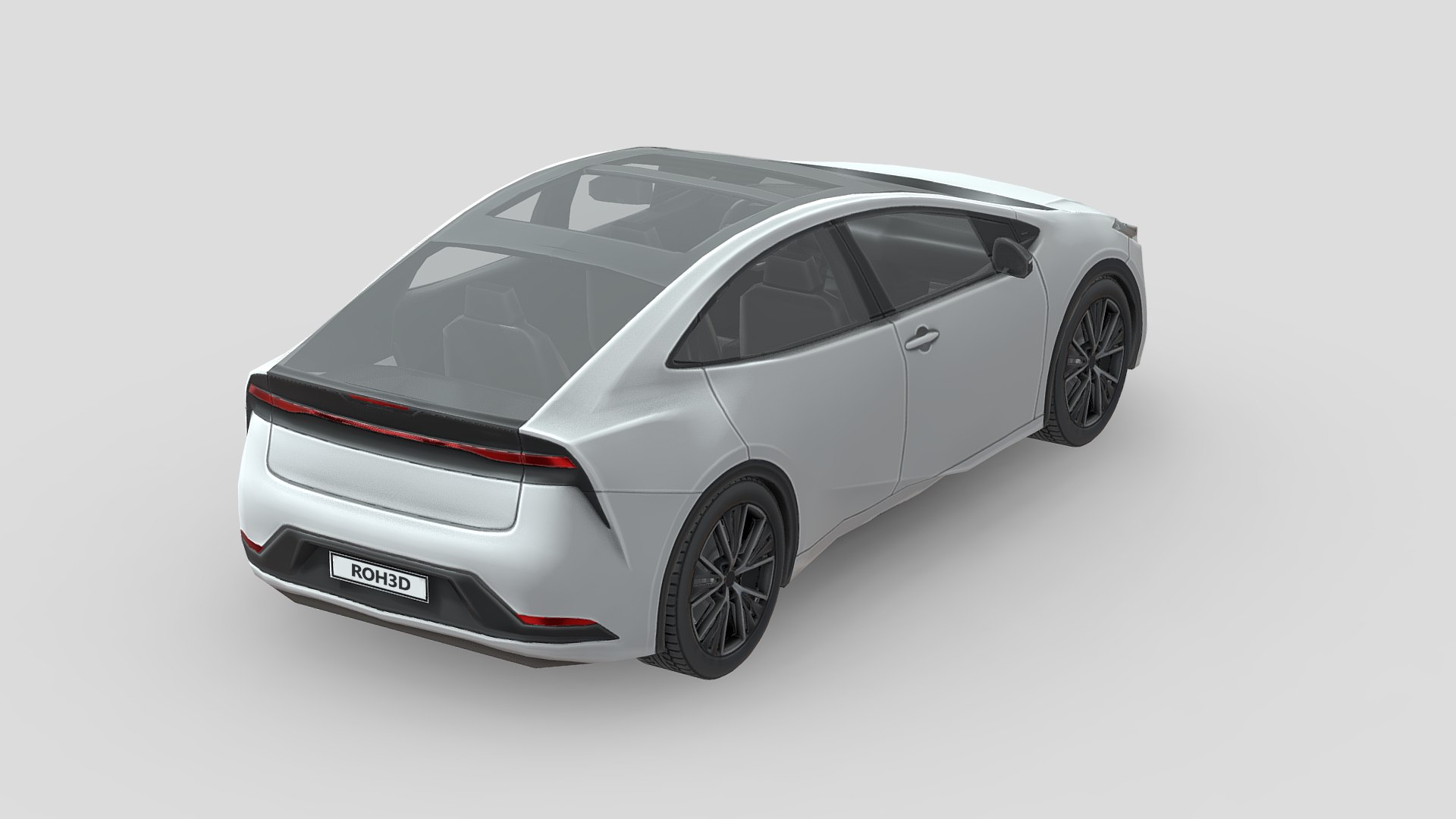 3D Low Poly Car - Toyota Prius 2023 Model - TurboSquid 2089489