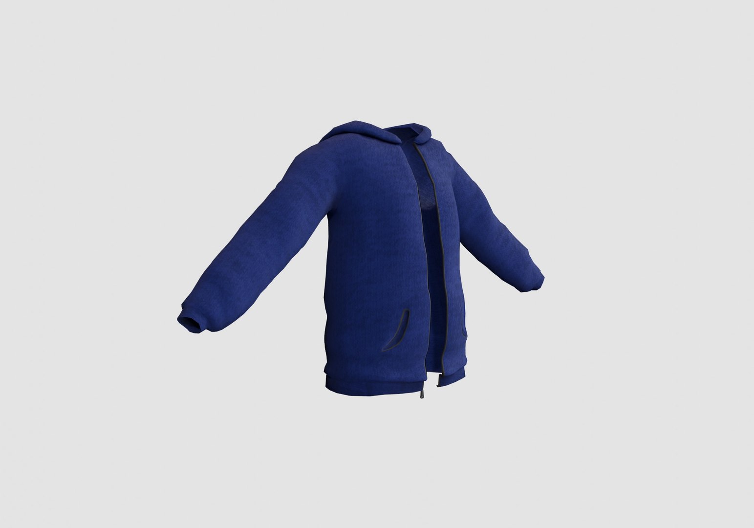 3D blue jacket cloth - TurboSquid 1902856