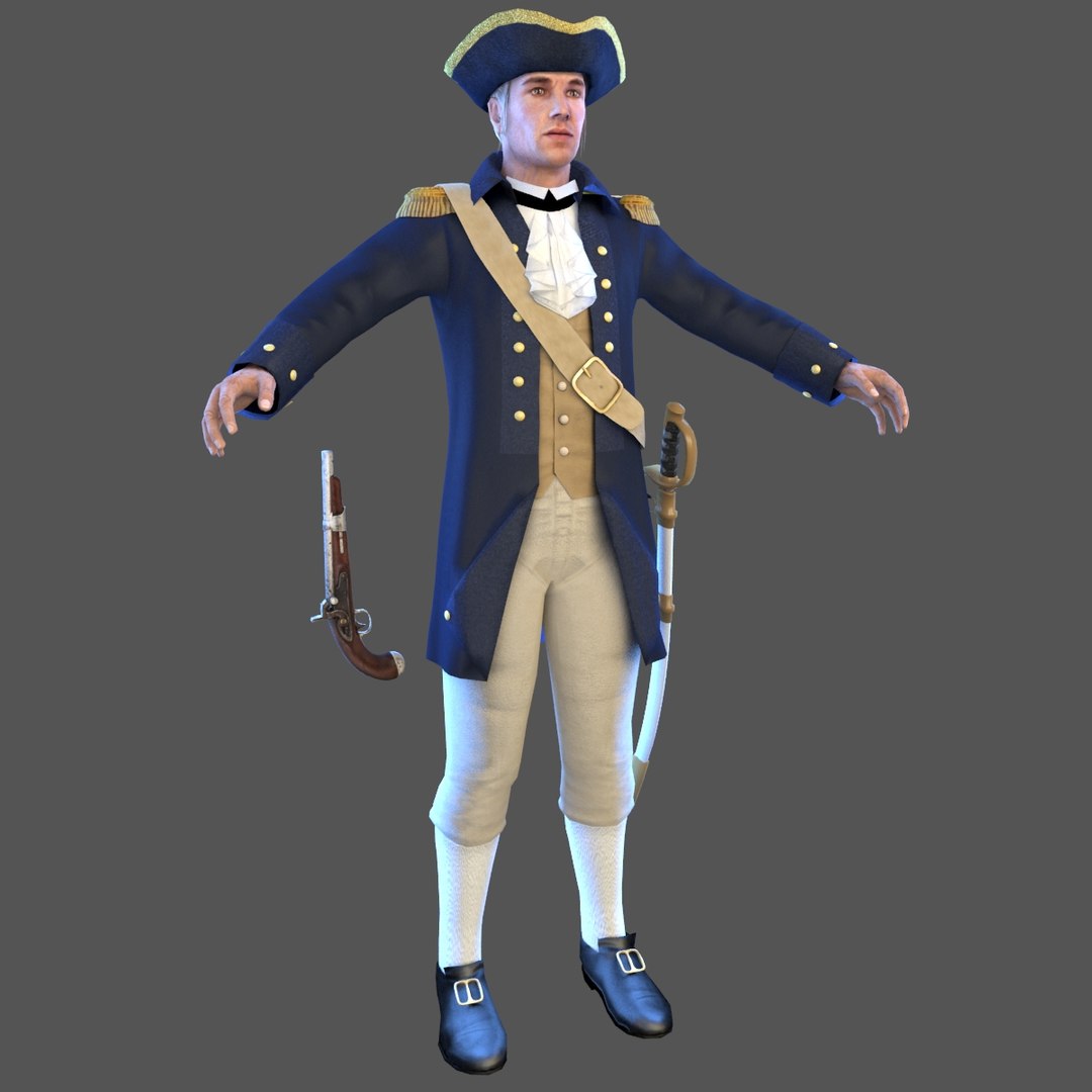 Royal Navy Officer 3D Model - TurboSquid 1460307