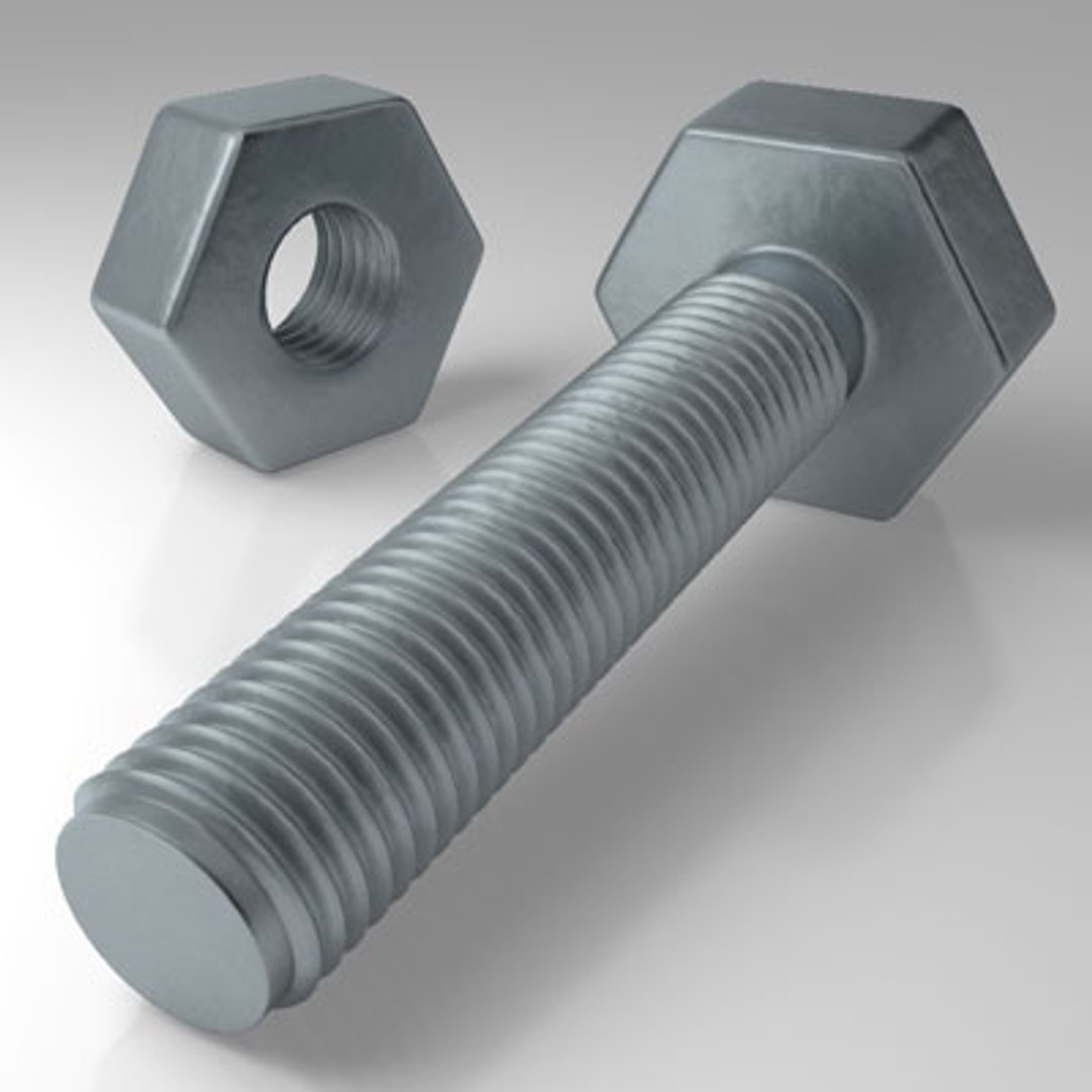 Nut Bolt 3d Lwo