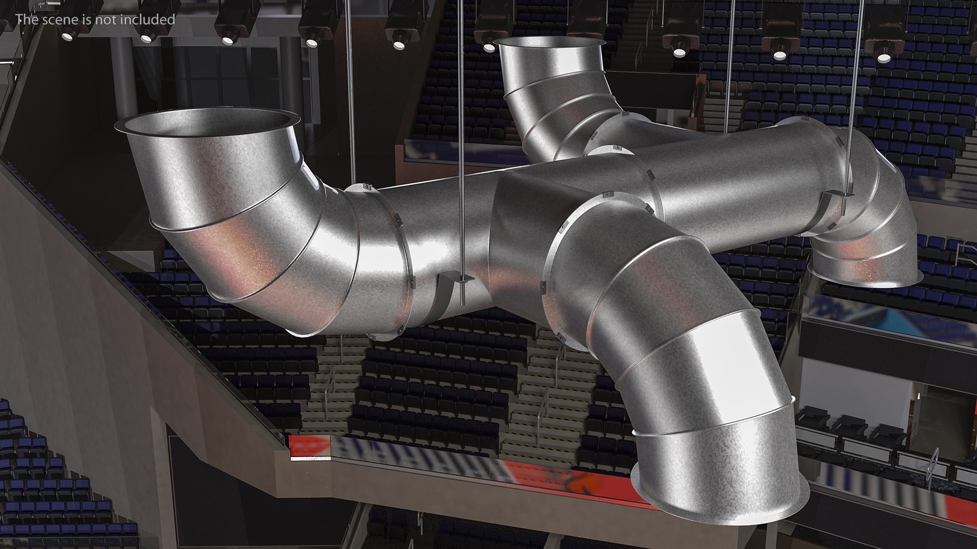 Air Ventilation Pipe Systems 3D Model - TurboSquid 1646485