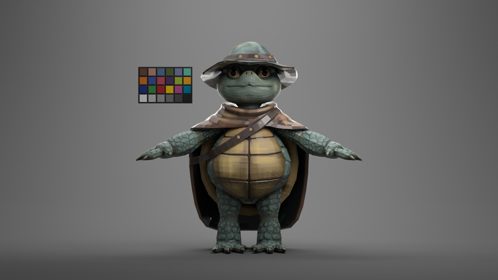 3D TURTLE 2 GAME READY CHARACTER LOW POLY RIGGED - TurboSquid 2239162