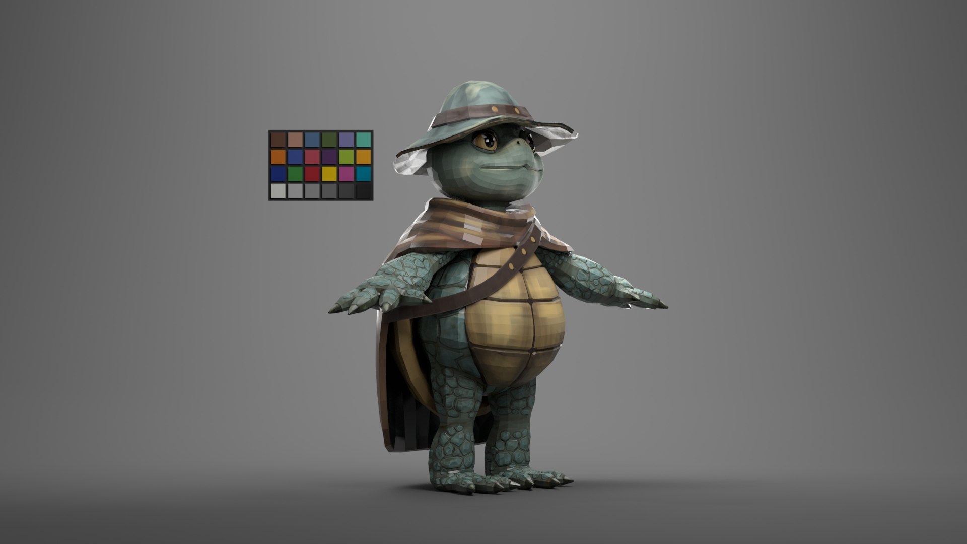 3D TURTLE 2 GAME READY CHARACTER LOW POLY RIGGED - TurboSquid 2239162