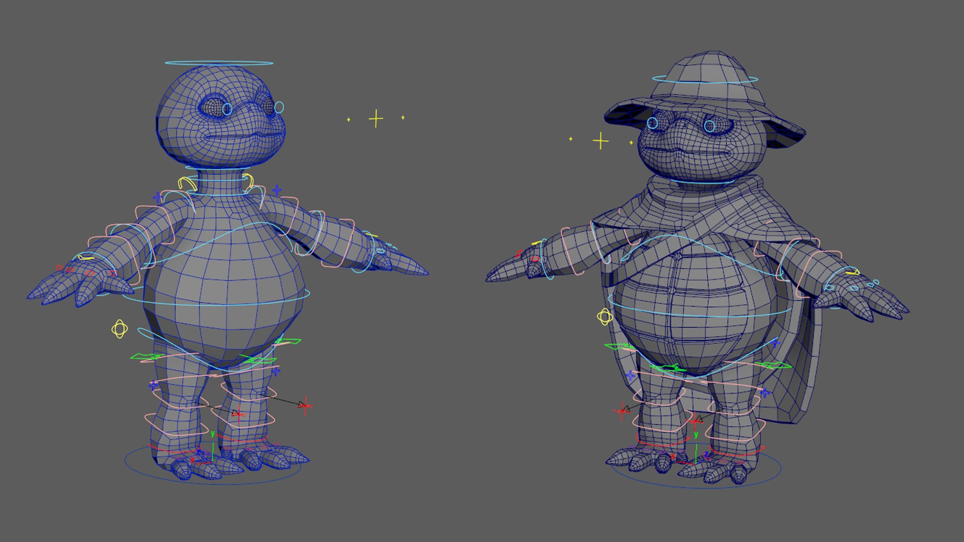 3D TURTLE 2 GAME READY CHARACTER LOW POLY RIGGED - TurboSquid 2239162