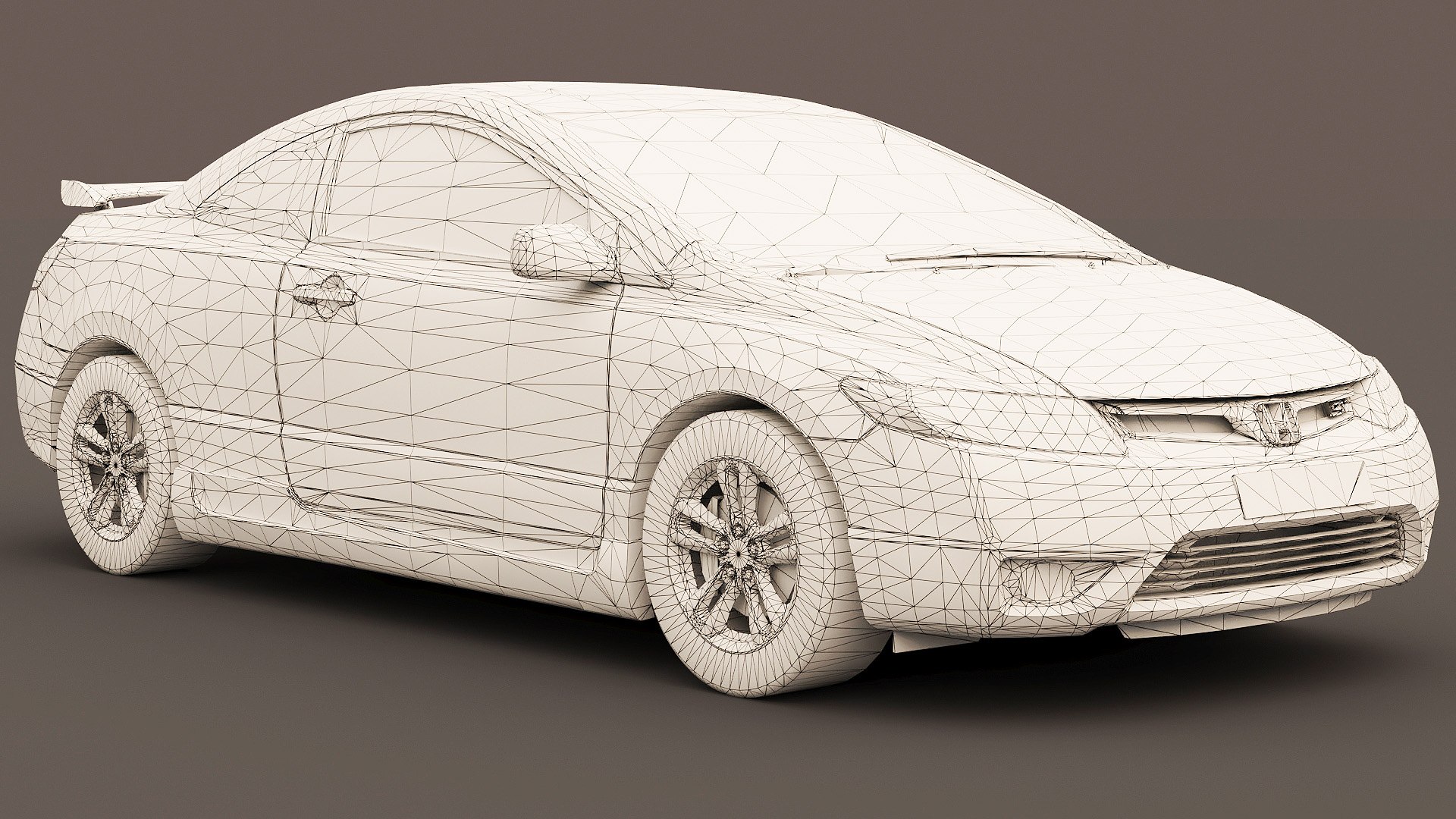 Honda Civic Si 2006 3D Model - TurboSquid 2041632