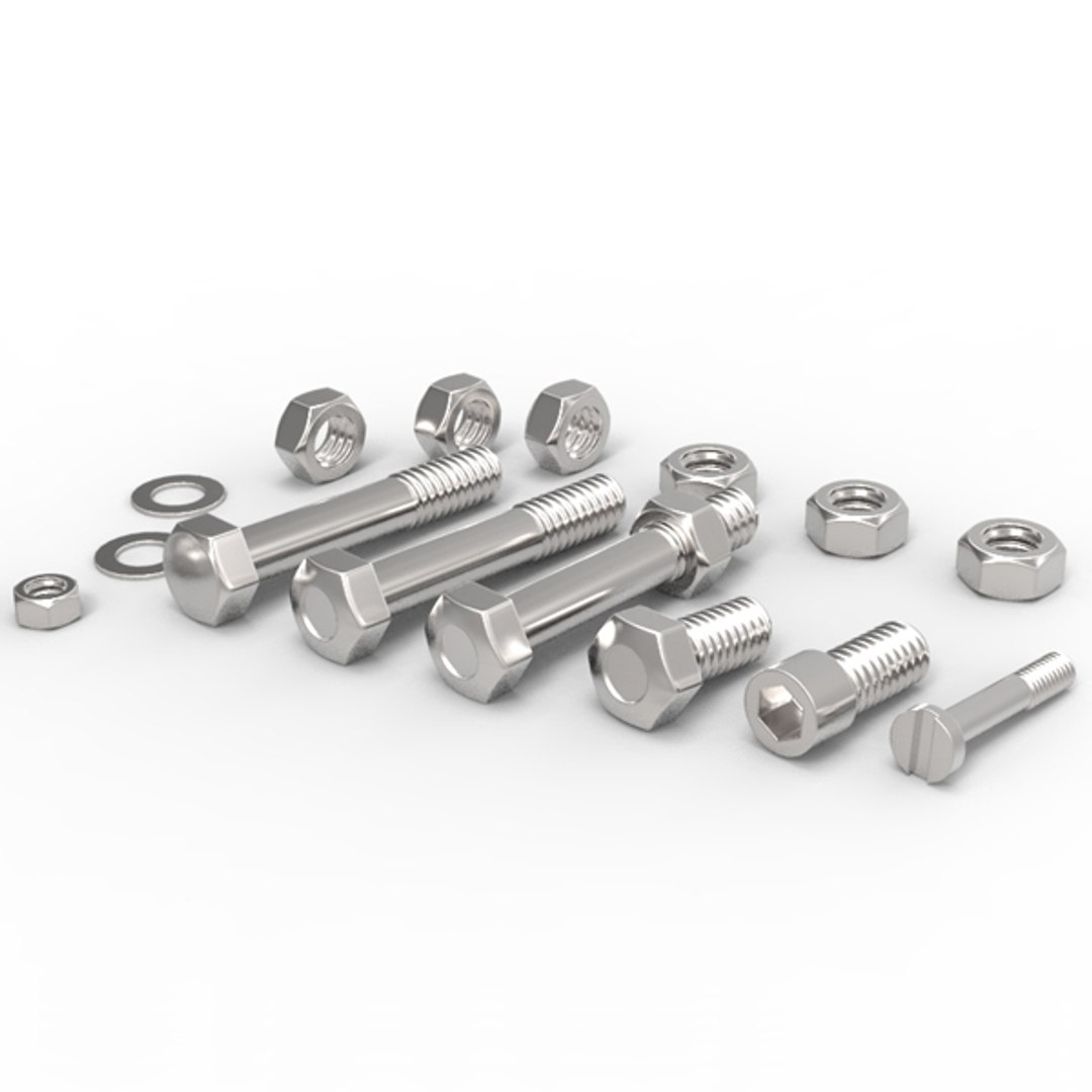 Hexagonal Bolt 3d Max