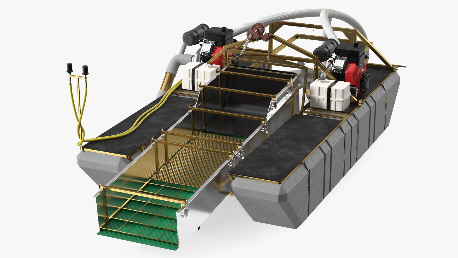 3D Small Diamond and Gold Dredger model - TurboSquid 1980889