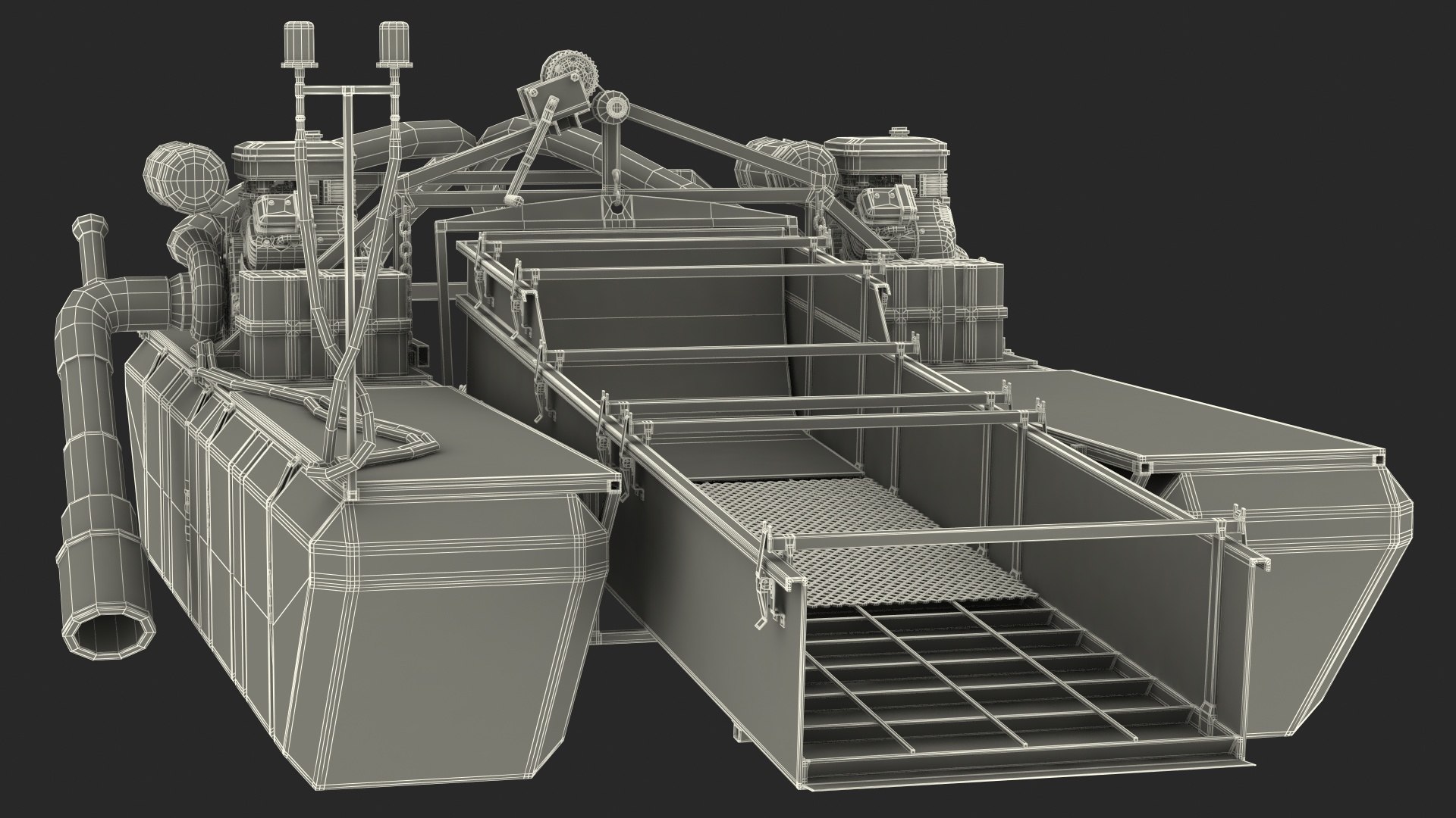 3D Small Diamond And Gold Dredger Model - TurboSquid 1980889