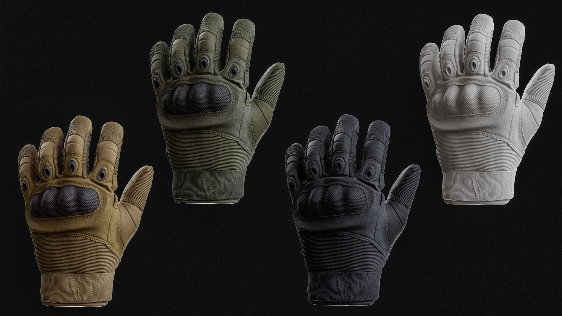 Hard Knuckle Tactical Glove 3D - TurboSquid 2425691