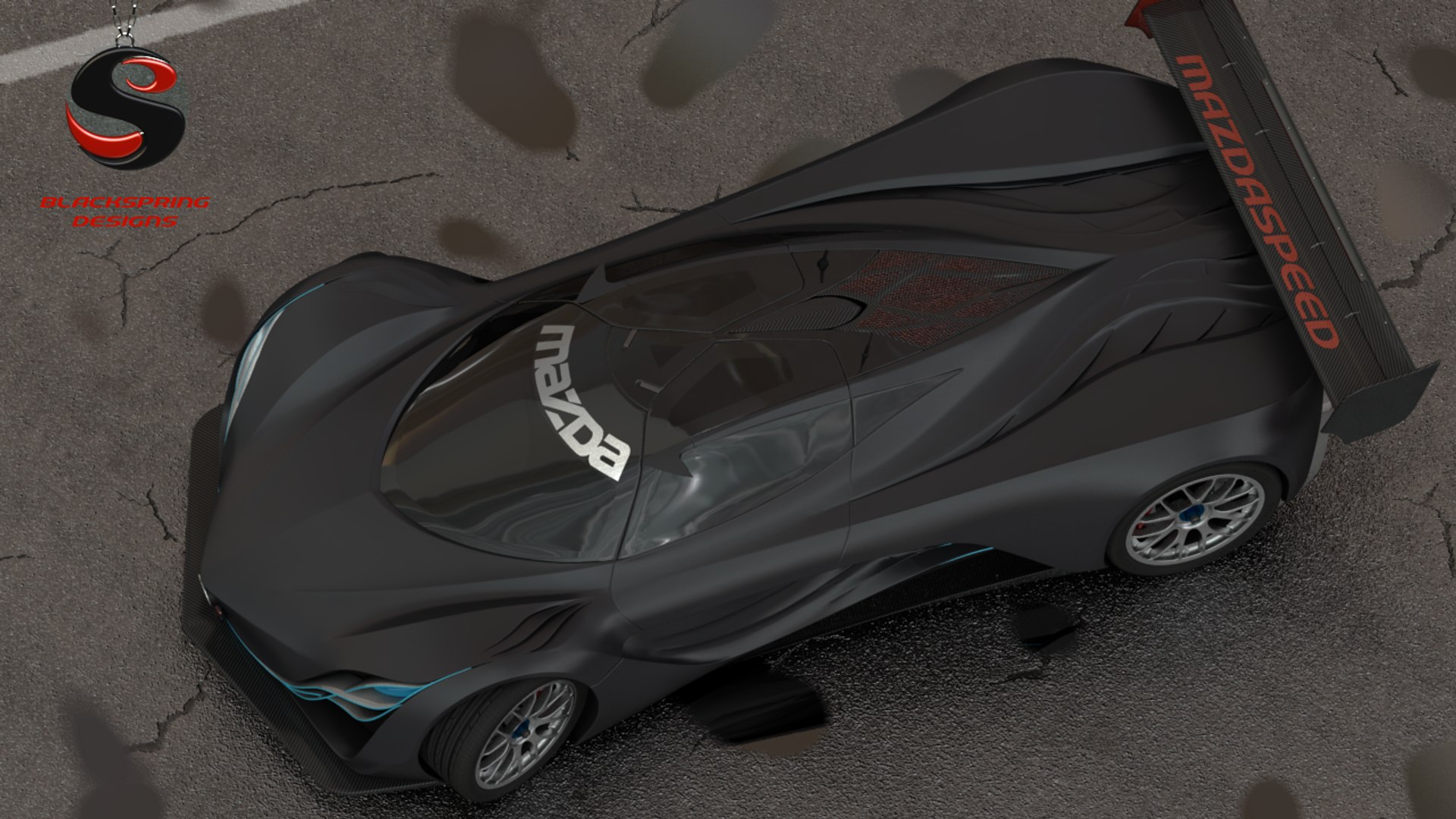 mazda furai 2007 interior 3d model