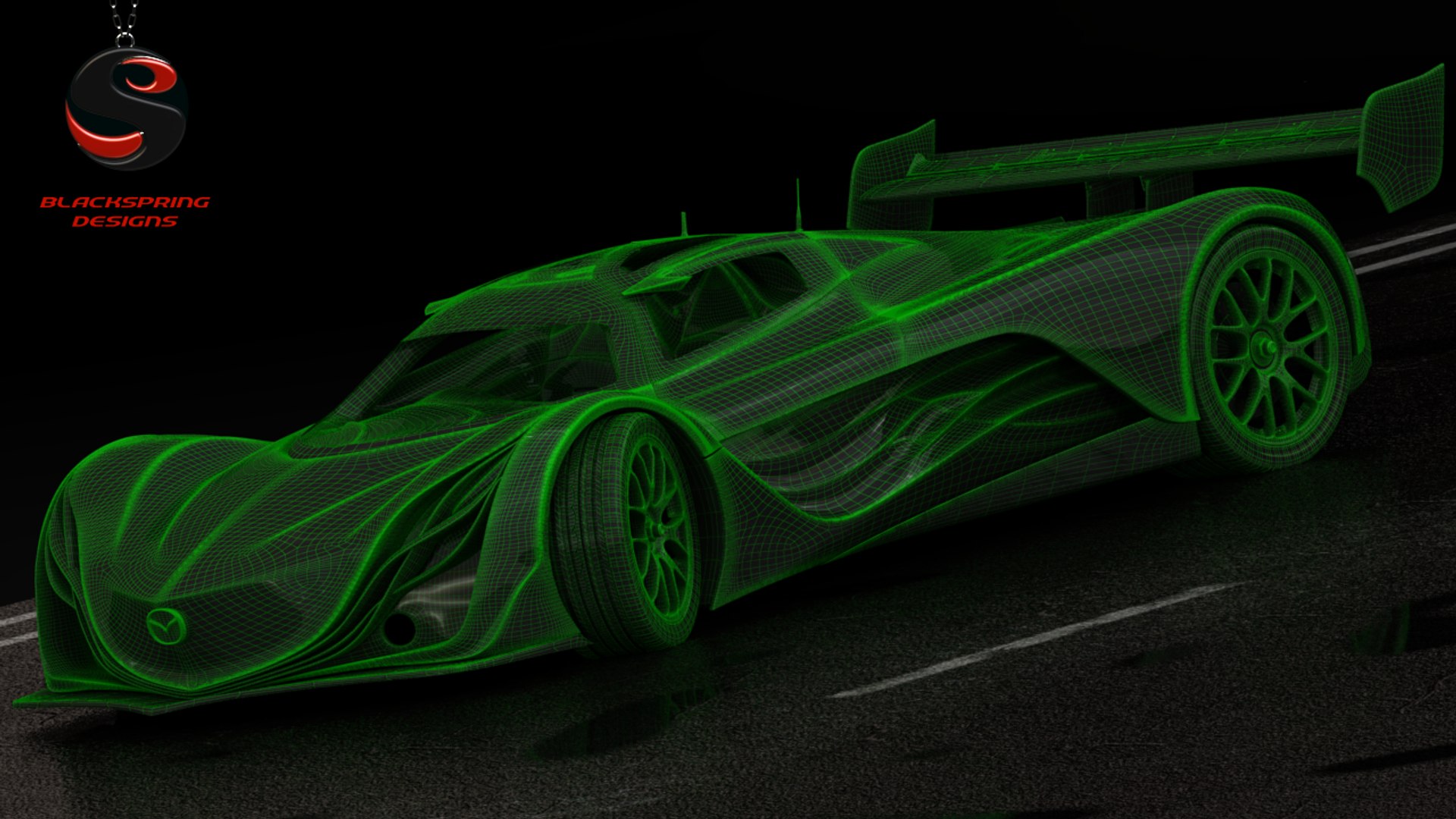 mazda furai 2007 interior 3d model