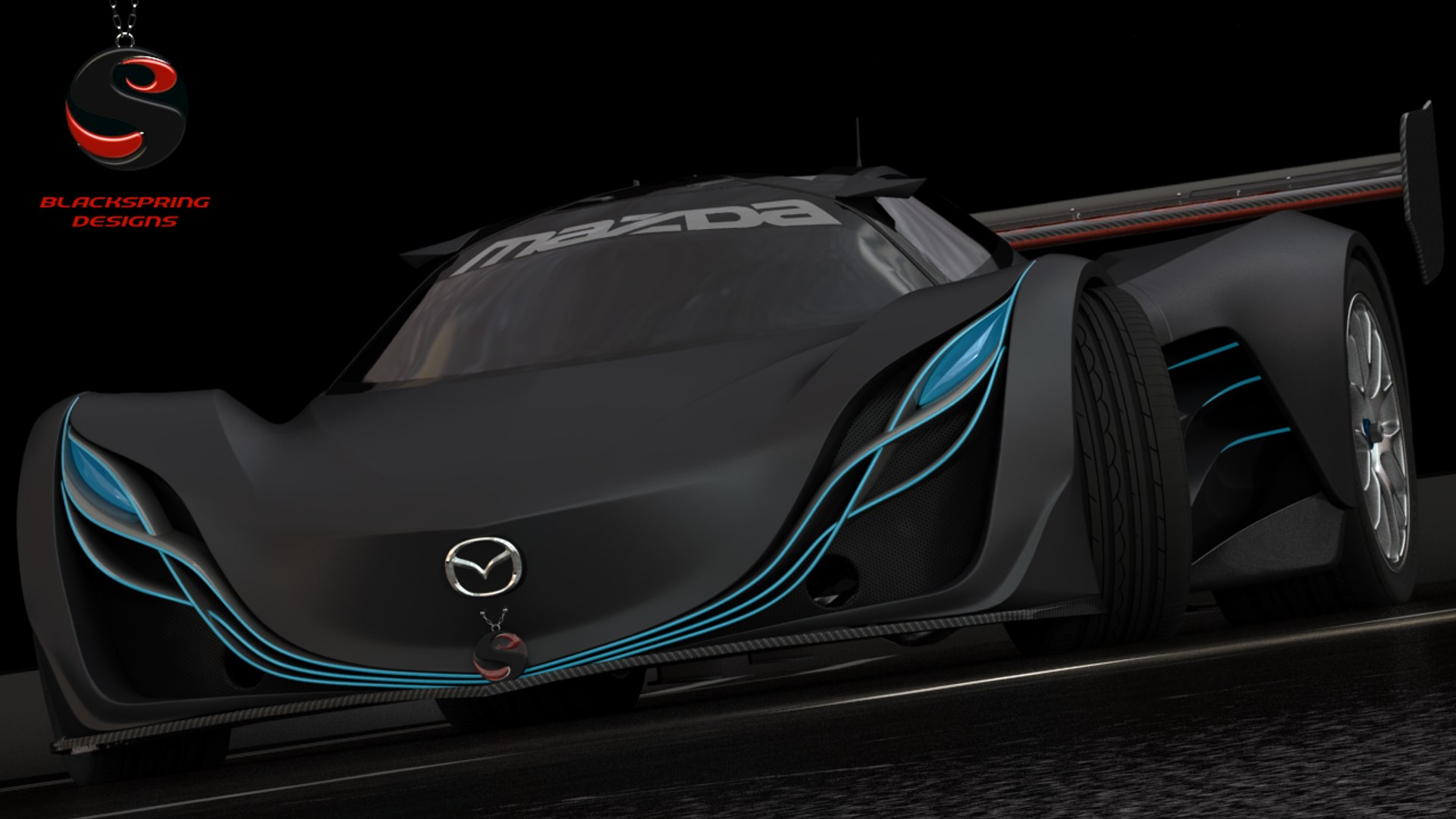 mazda furai 2007 interior 3d model