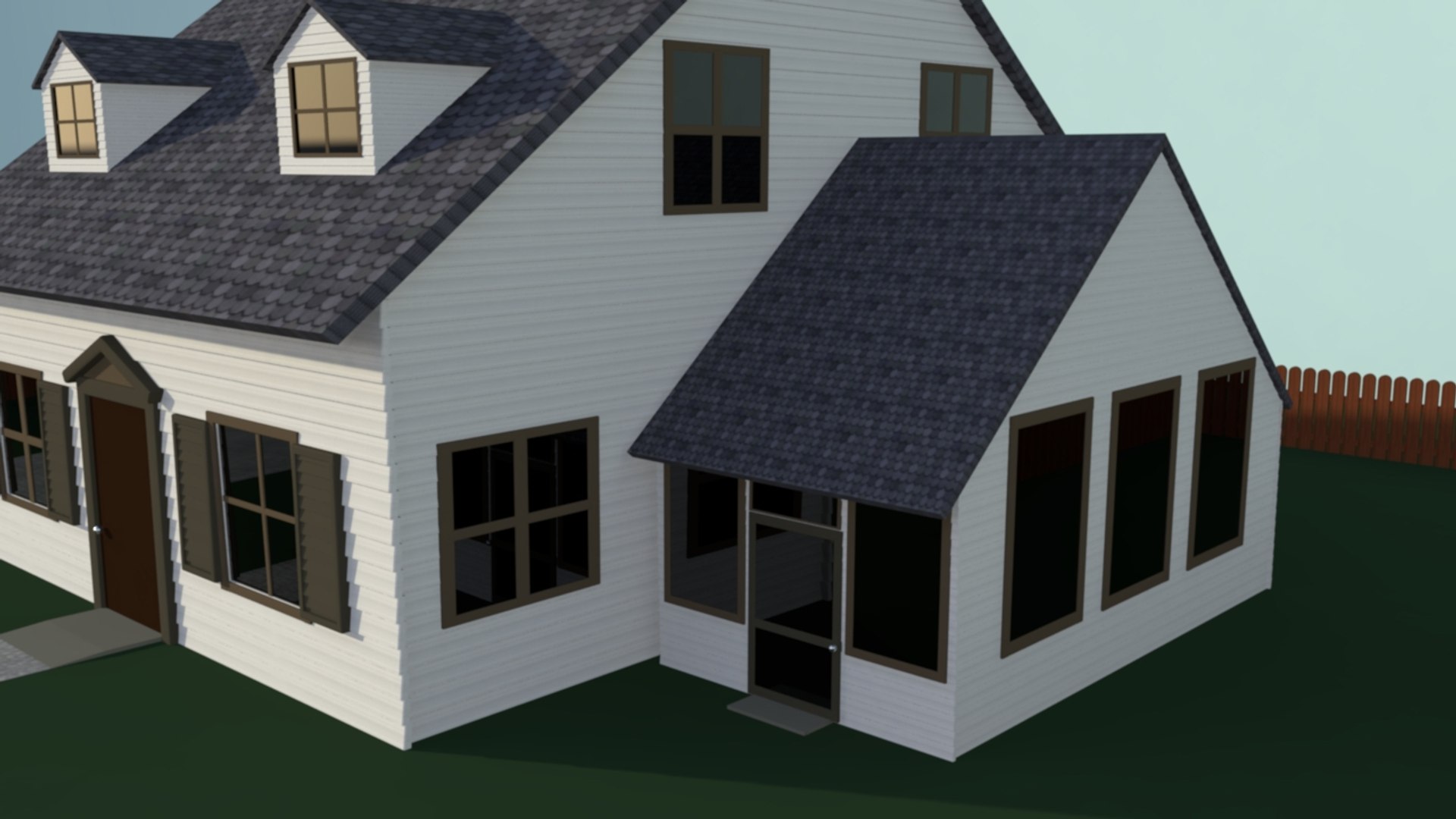 simple house 3d model