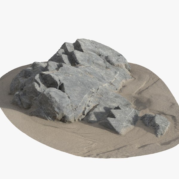 Rock coast model - TurboSquid 1681880