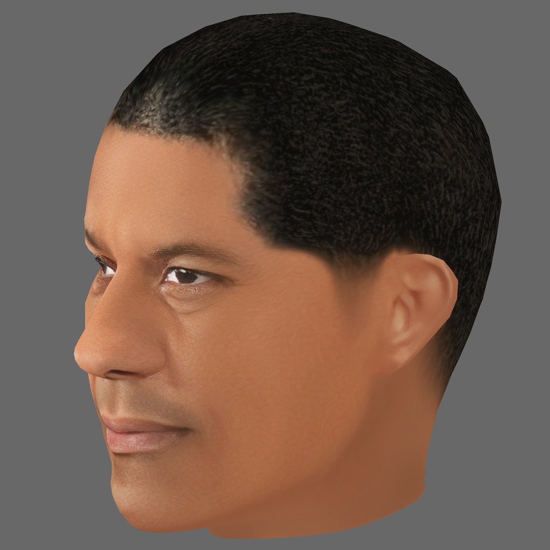 Daniel Washington Head - Low Poly Head For Game 3D - TurboSquid 2218871