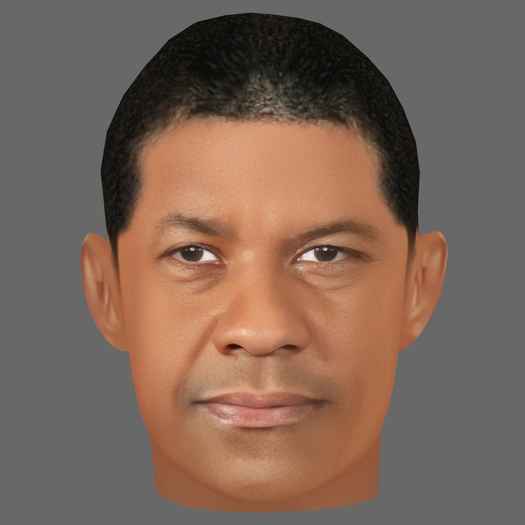 Daniel Washington Head - Low Poly Head For Game 3D - TurboSquid 2218871