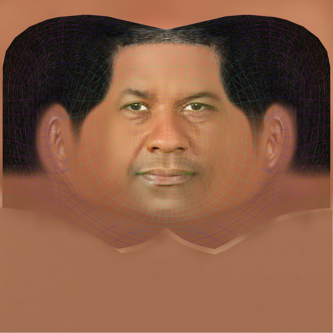 Daniel Washington Head - Low Poly Head For Game 3D - TurboSquid 2218871