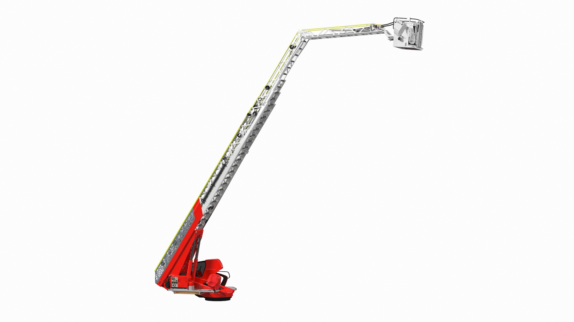 Ladder unfolded turntable 3D model - TurboSquid 1710054