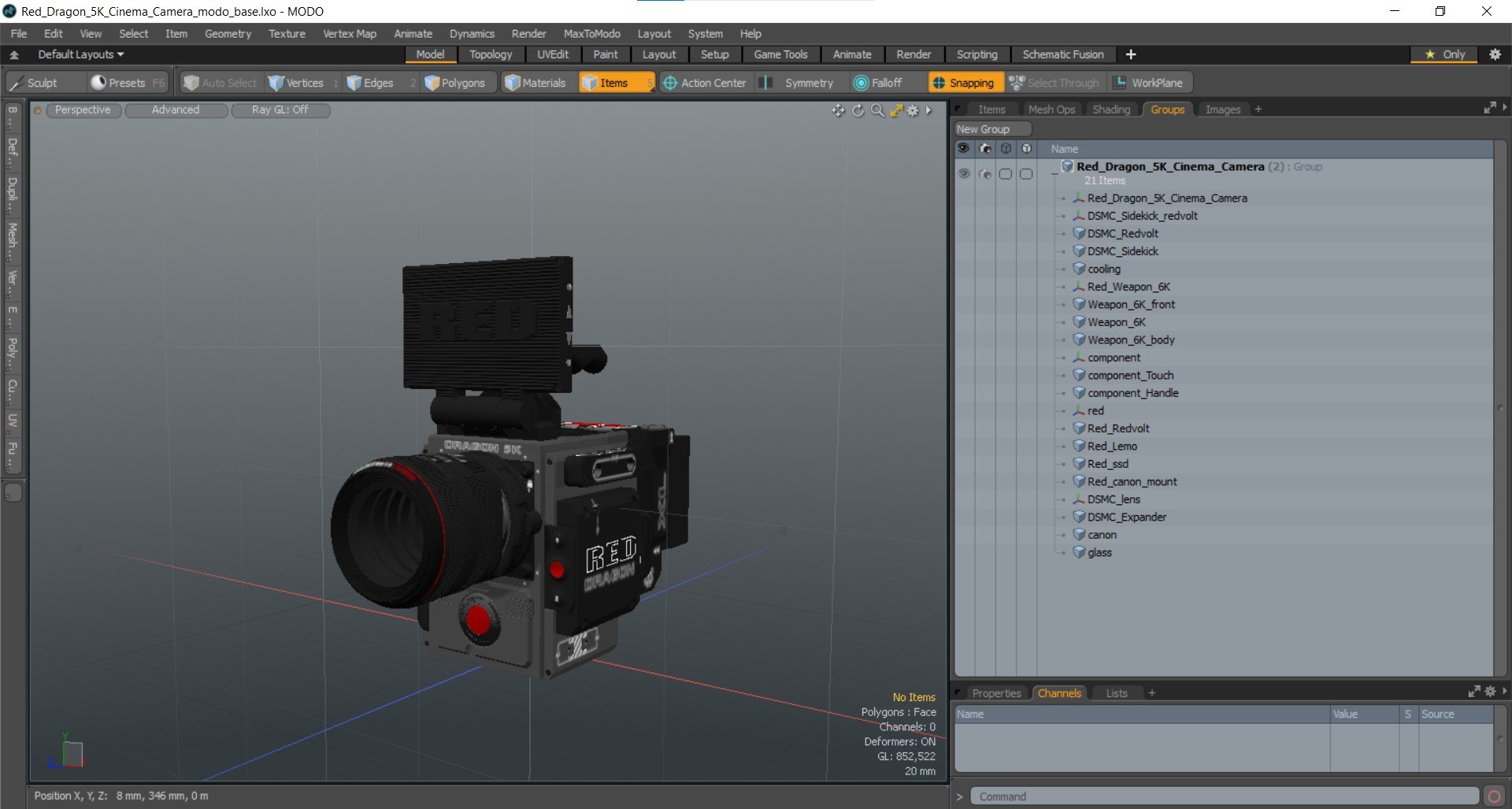 Red Dragon 5K Cinema Camera 3D Model - TurboSquid 2348829