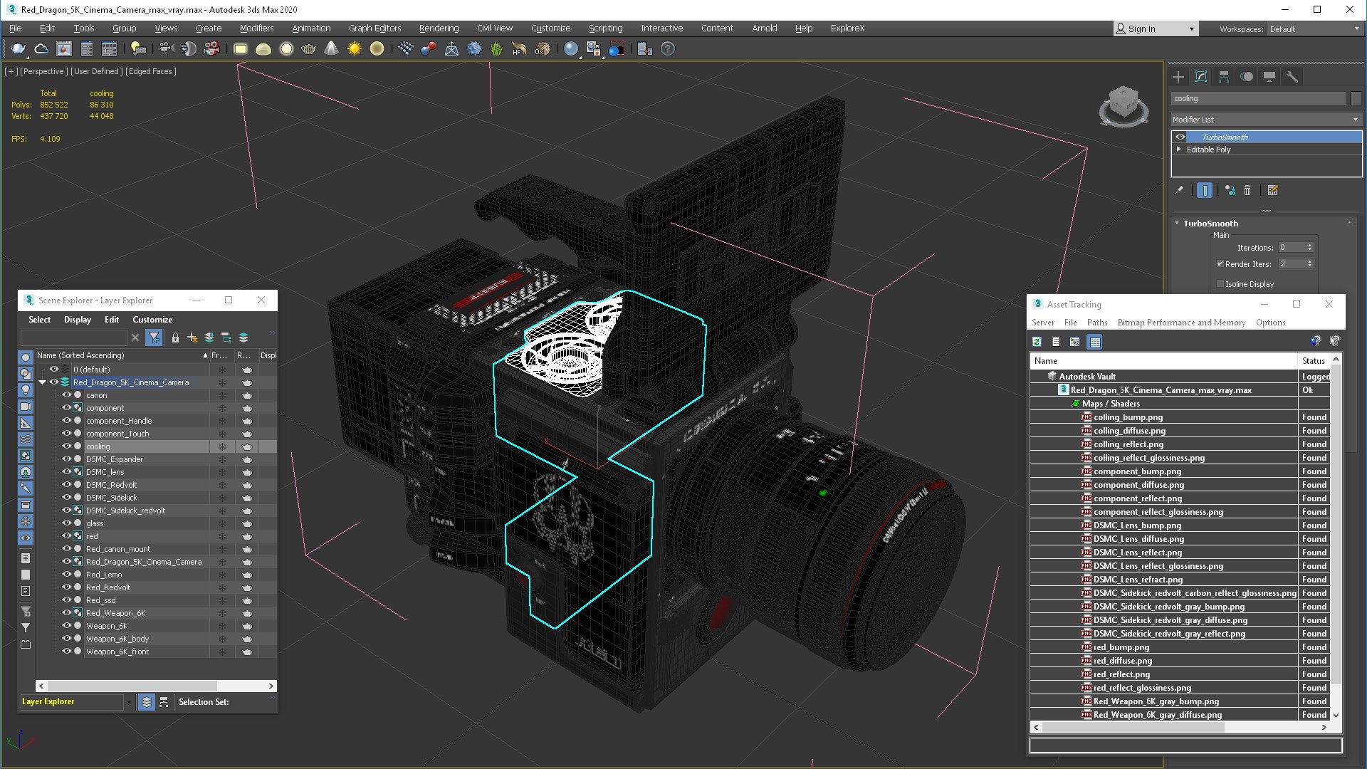 Red Dragon 5K Cinema Camera 3D Model - TurboSquid 2348829