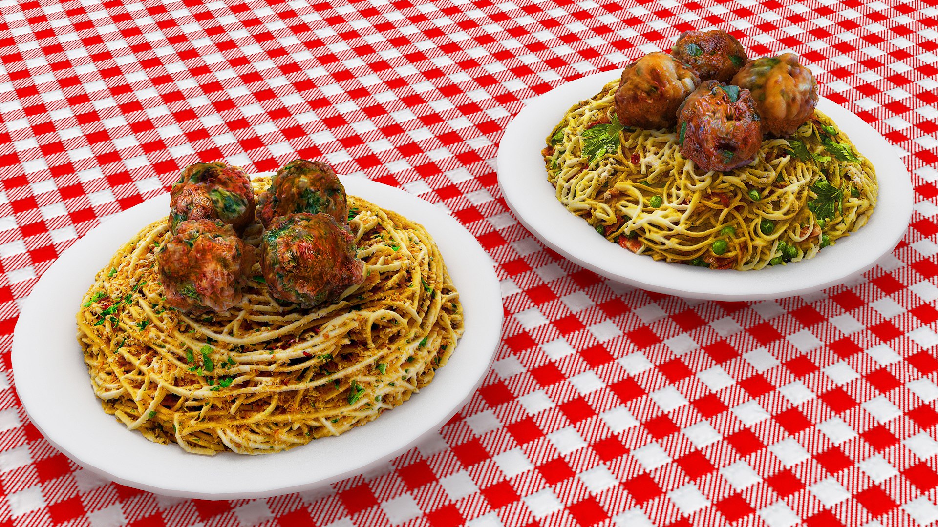 3D Meatball Spaghetti - TurboSquid 1925804