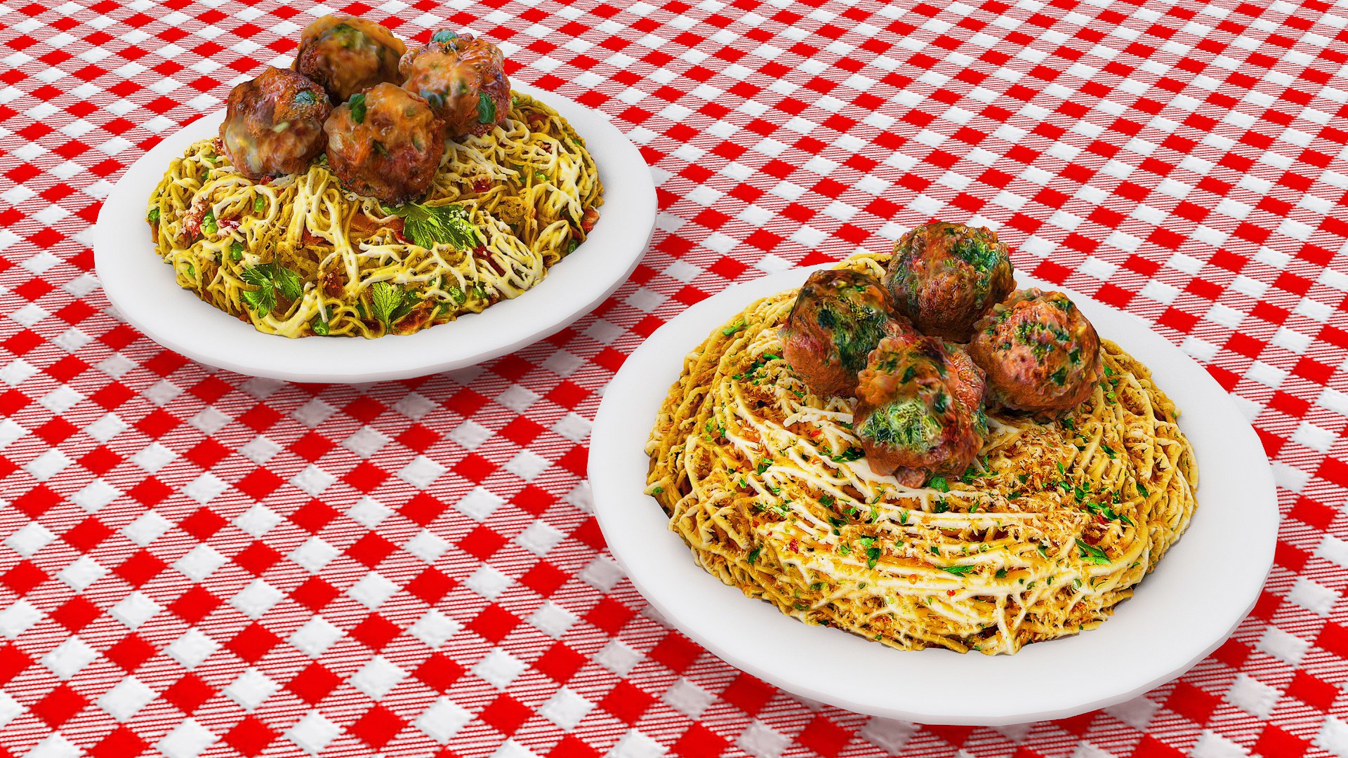 3D Meatball Spaghetti - TurboSquid 1925804