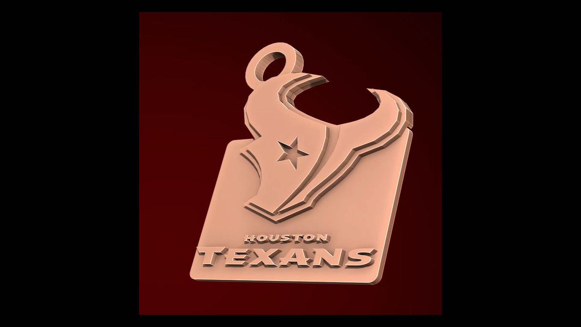 Houston Texans Logo Shield Printable And Renderable 3D Model ...