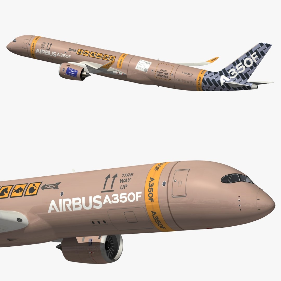 3D Airbus A350F Special Livery - TurboSquid 2092589