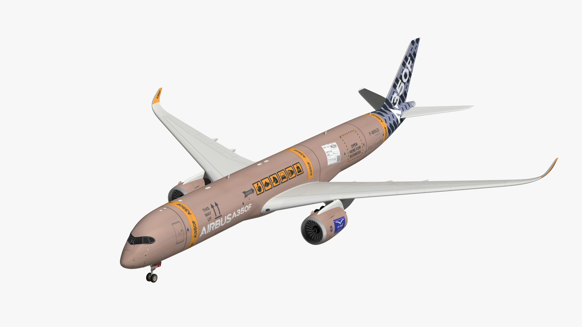 3D Airbus A350F Special Livery - TurboSquid 2092589