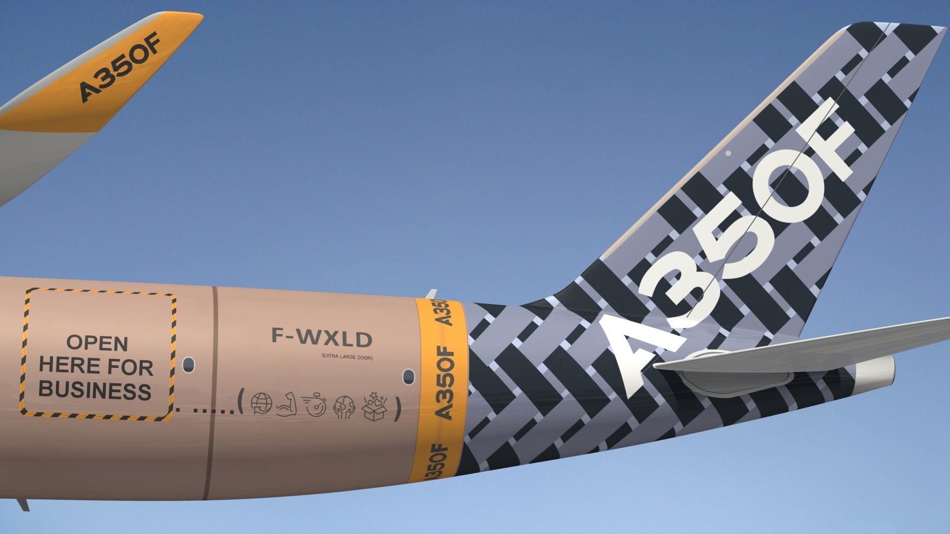 3D Airbus A350F Special Livery - TurboSquid 2092589