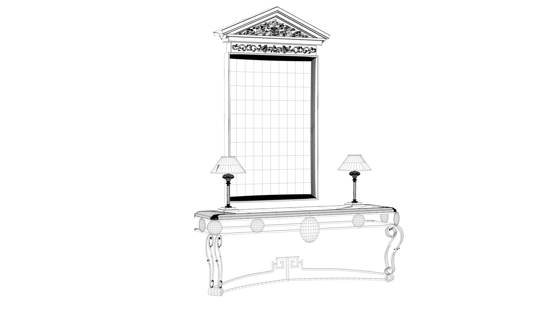 Console Table 3d Model Turbosquid 1947767 
