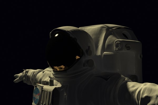 3d astronaut spaceman character model