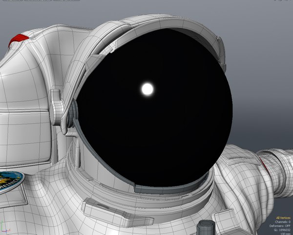 3d astronaut spaceman character model