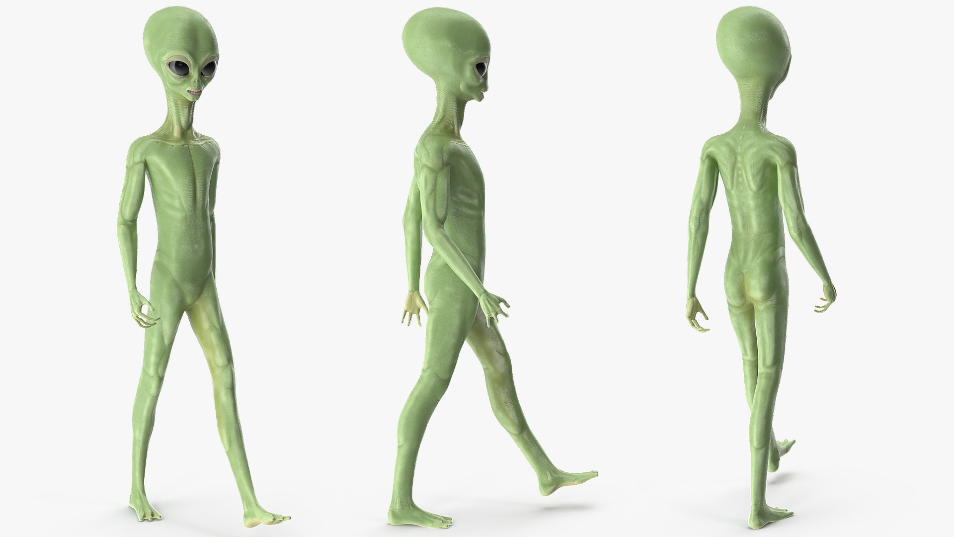 Cartoon alien rigged 3D model - TurboSquid 1603573