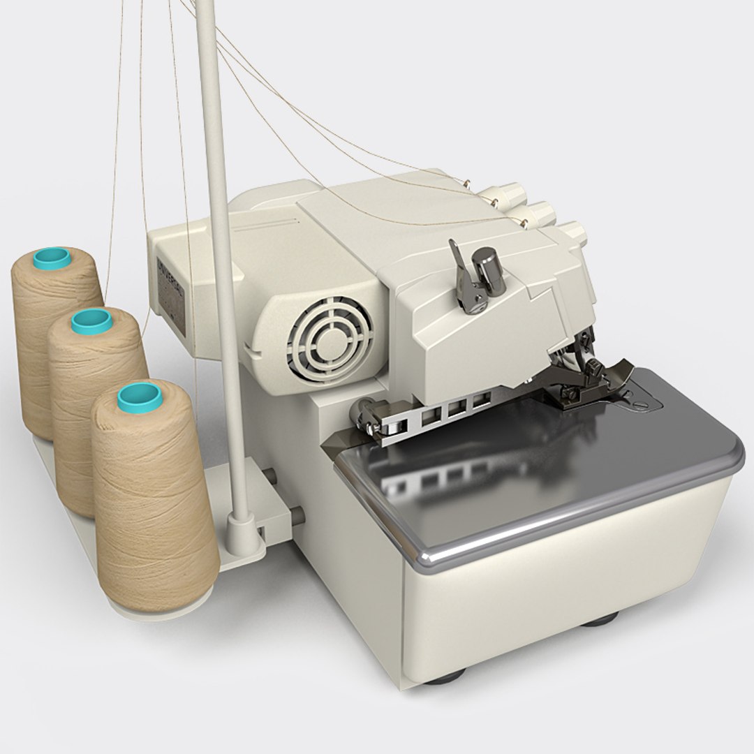Overlock Sewing Machine 3d Model