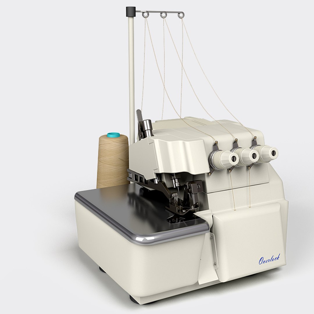 Overlock Sewing Machine 3d Model