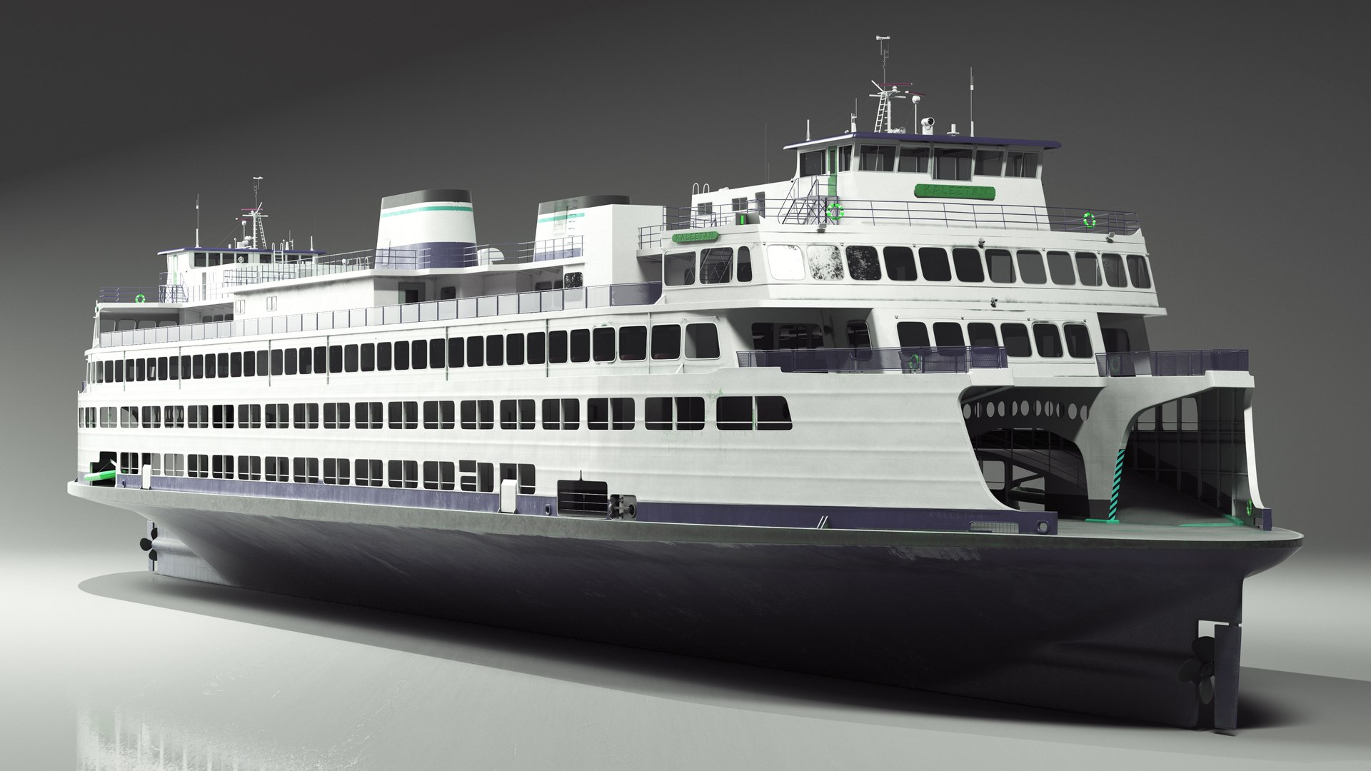 Large Ferry Ship 3D model - TurboSquid 2112320