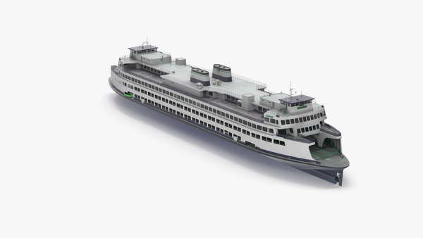 modelo 3d Barco de ferry grande - TurboSquid 2112320